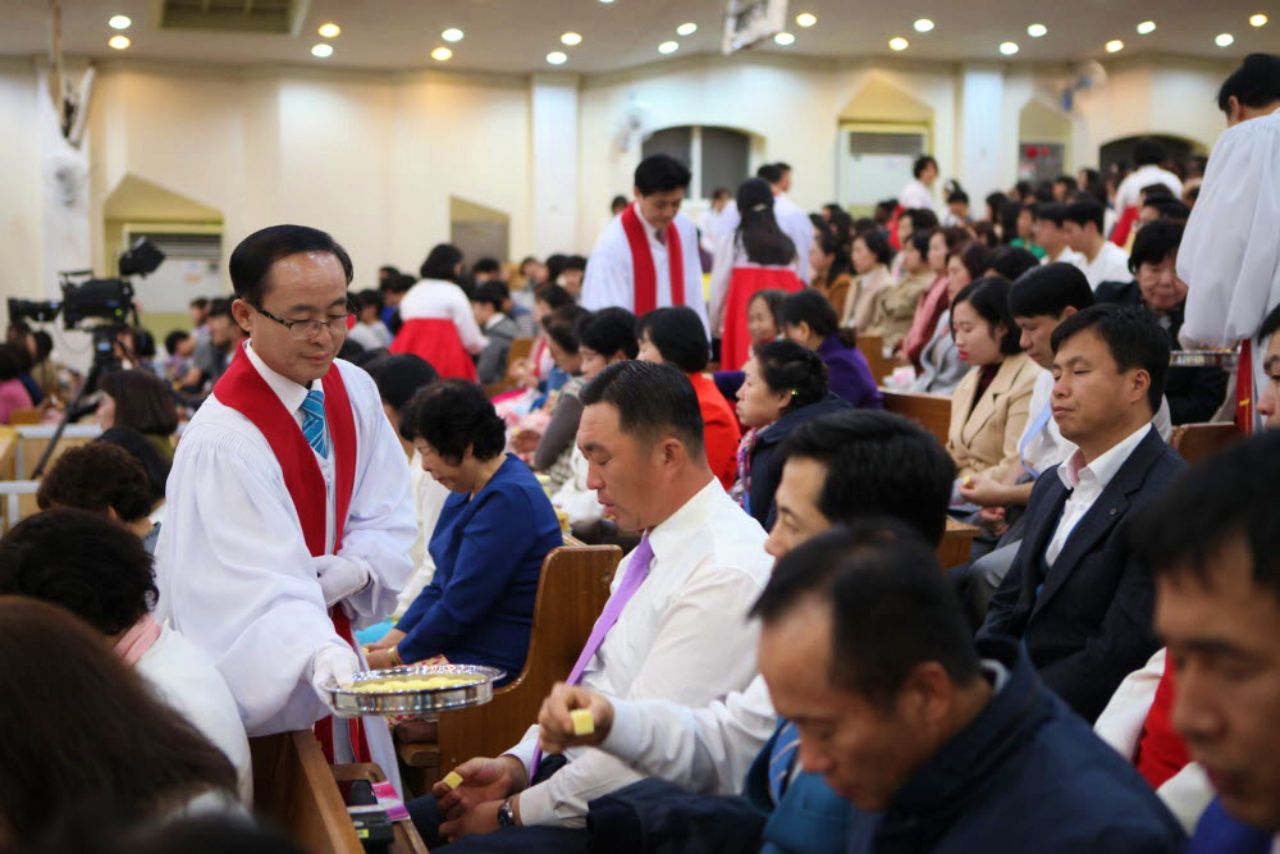 South Korean church held Thanksgiving Service and Holy Communion ...