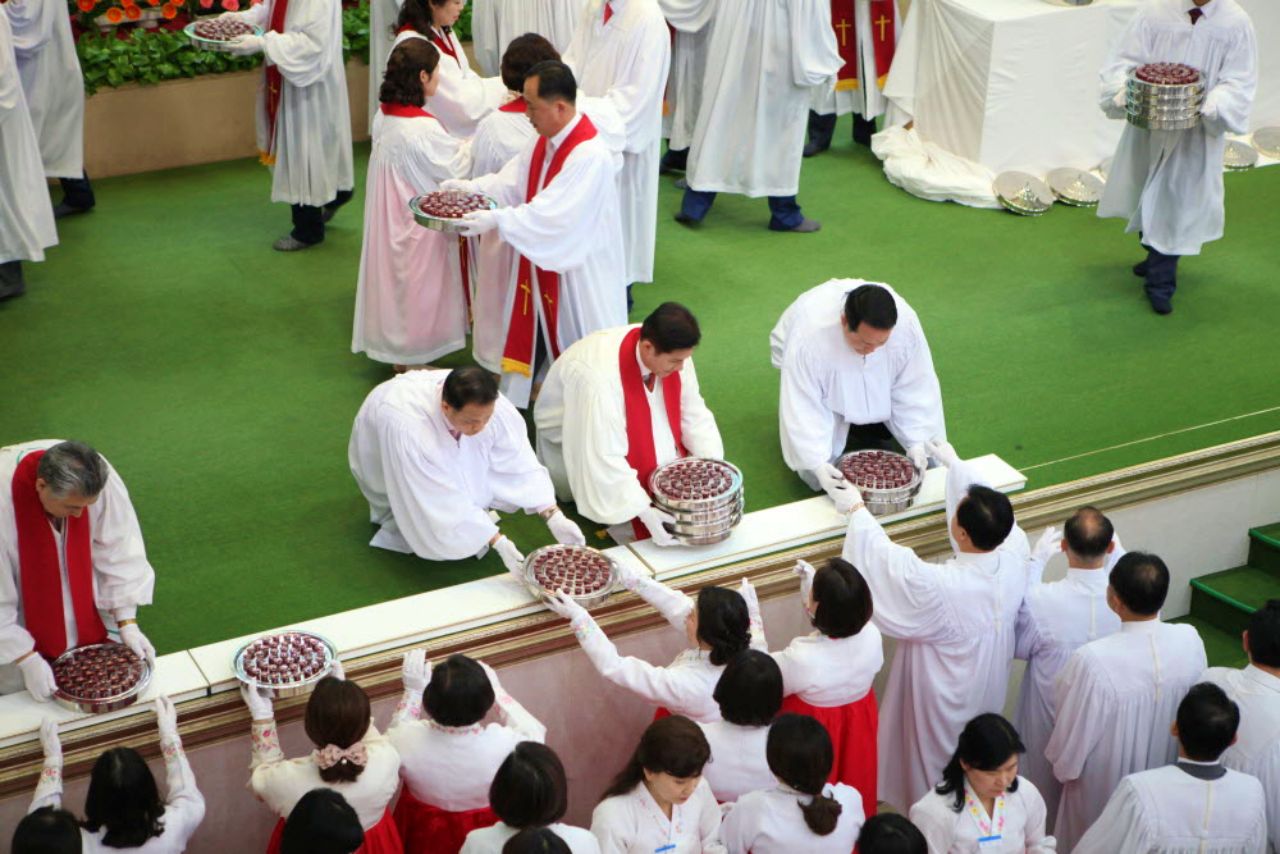 South Korean church held Thanksgiving Service and Holy Communion ...