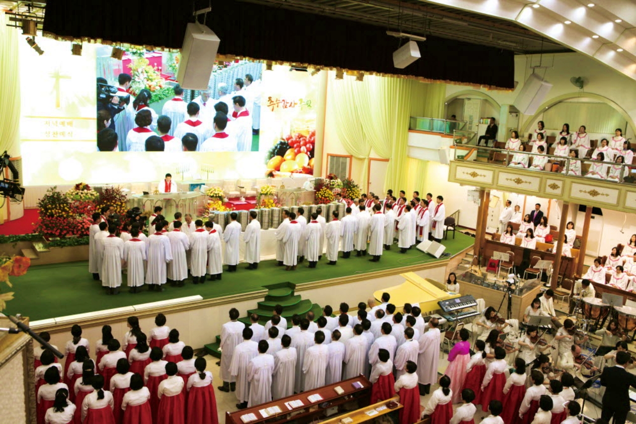 South Korean church held Thanksgiving Service and Holy Communion ...